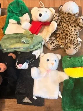 Toys | Hand Puppets Plush Lot Set Of 2 Pretend Toy Dolls Large Set ...